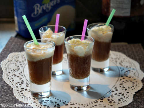 Root Beer Float Shooters - My 3 Little Kittens